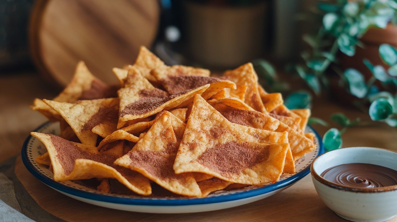Cinnamon Sugar Tortilla Chips Recipe - Food Blasts