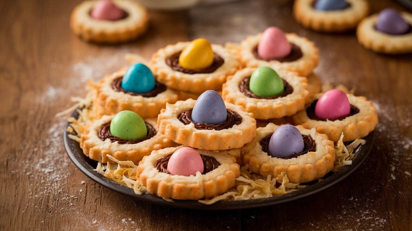 Delicious Bird's Nest Cookies Recipe - Food Blasts