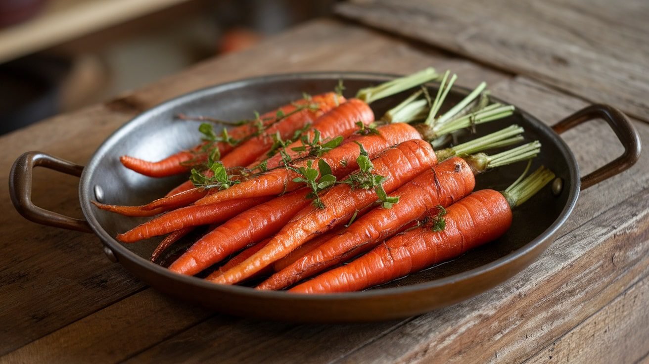Savory Skillet-Roasted Carrots Recipe - Food Blasts