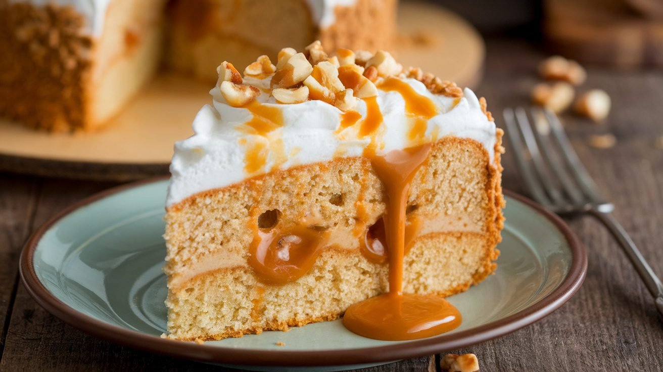 Delicious Butterscotch Poke Cake Recipe - Food Blasts