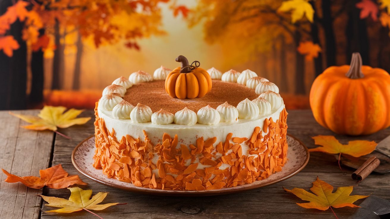 Moist Pumpkin Spice Cake Recipe - Food Blasts