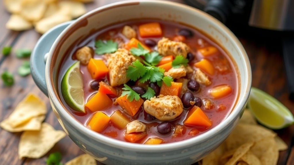 Slow Cooker Mexican Chicken Stew Recipe - Food Blasts